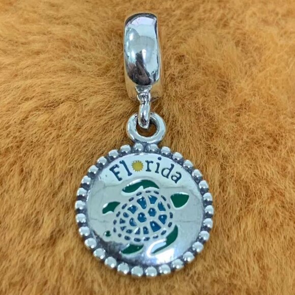Pandora | Jewelry | Pandora Florida Turtle Dangle Charm Travel Pendant ...